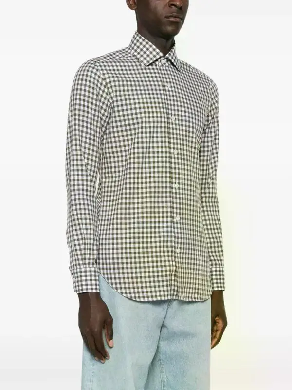 BARBA NAPOLI Check-print Shirt