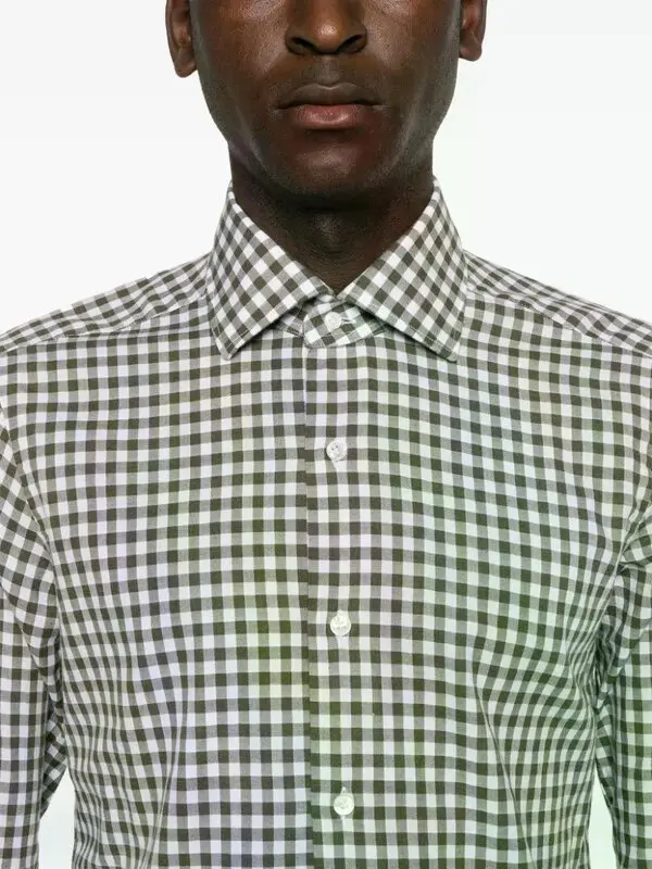 BARBA NAPOLI Check-print Shirt