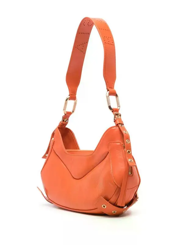 BIASIA Leather Shoulder Bag - Orange