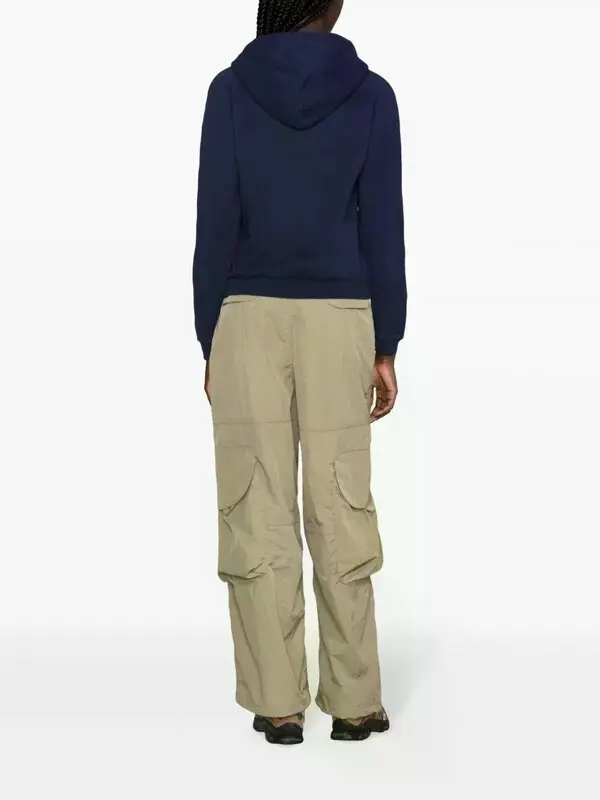 Polo Ralph Lauren Drawstring Hoodie With Embroidered Pony Motif - Blue