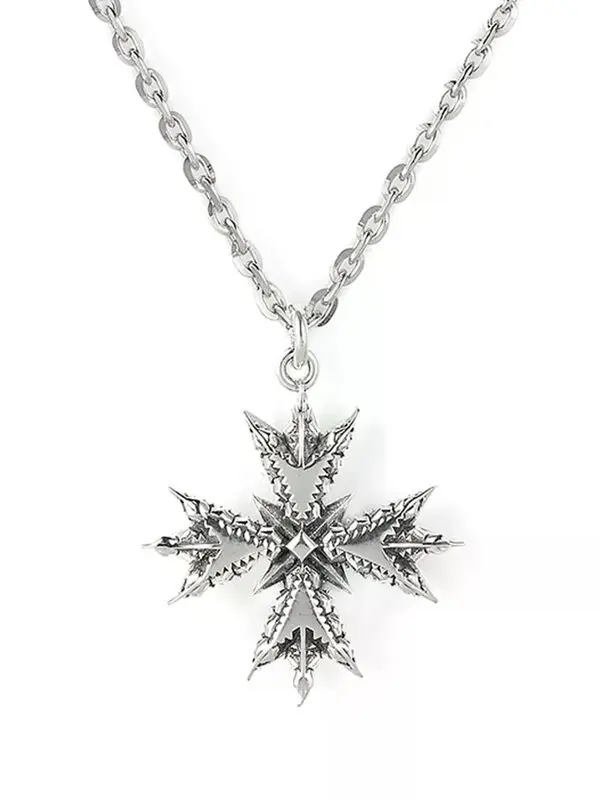 Emanuele Bicocchi Crest Sterling Necklace - Silver