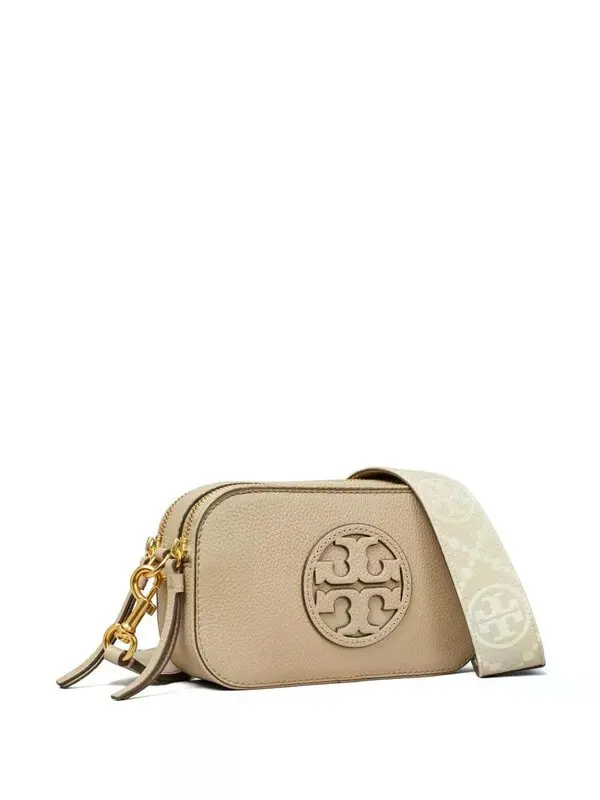 Tory Burch Mini Miller Leather Crossbody Bag - Neutrals