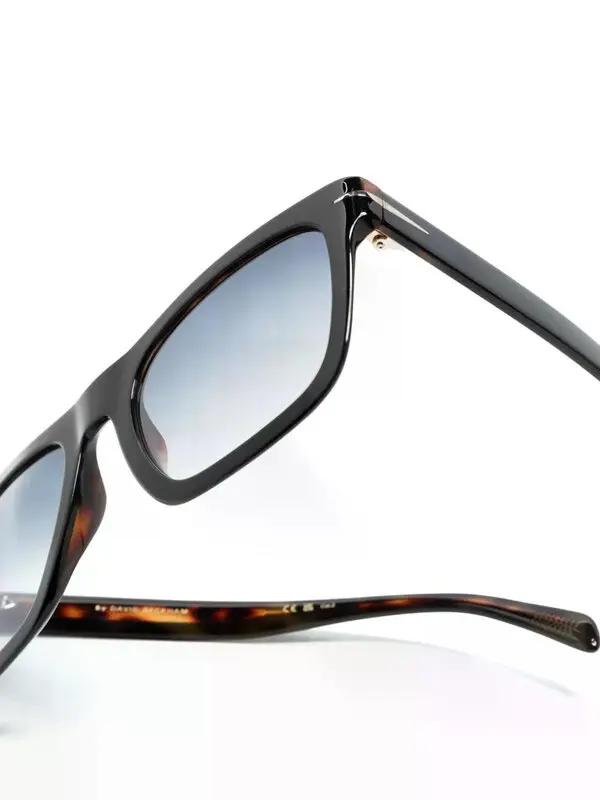 DB EYEWEAR BY DAVID BECKHAM Db 7000/s Flat Square-frame Sunglasses - Black