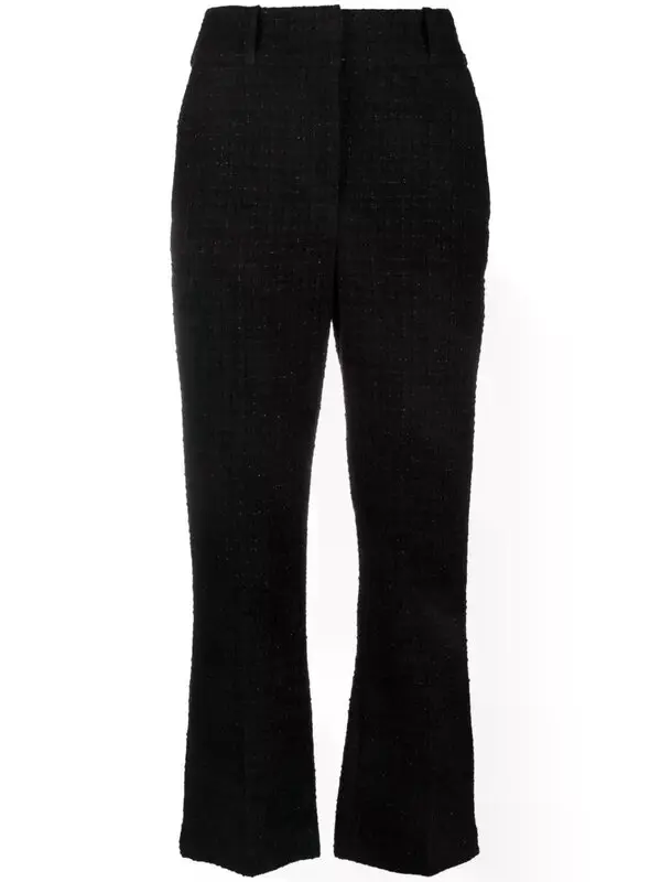 IRO PARIS Bouclé Straight-leg Cropped Trousers