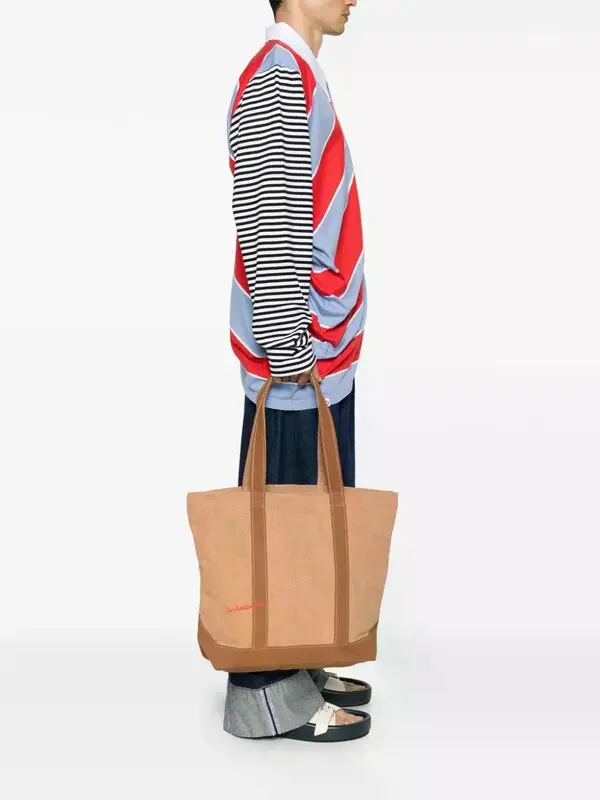 JW Anderson Logo-appliqué Tote Bag - Brown