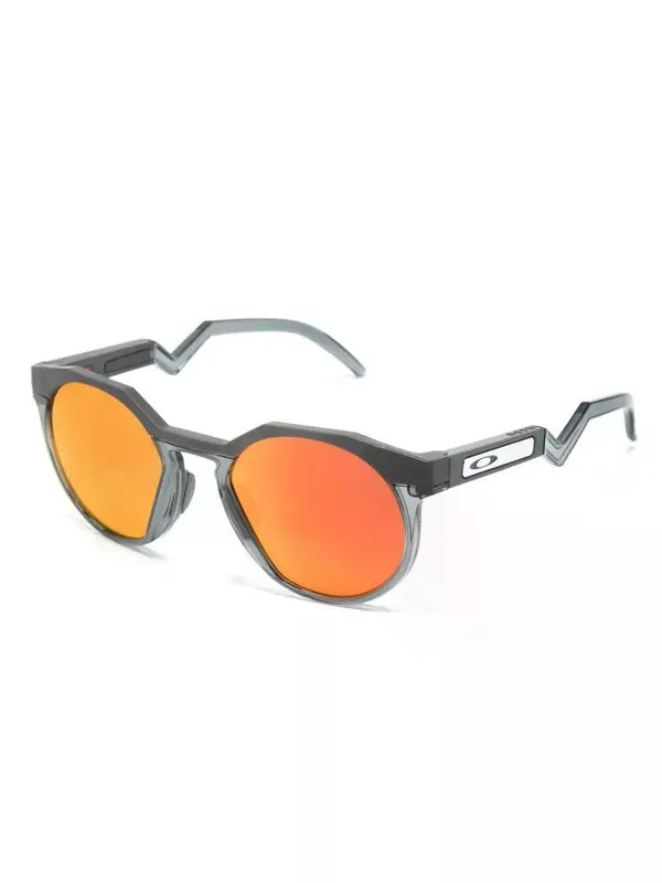 Oakley Hstn Round-frame Sunglasses - Grey