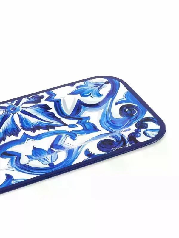 Dolce & Gabbana Small Mediterraneo-print Wooden Tray