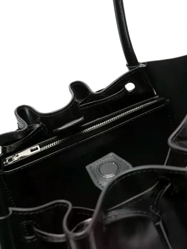 Proenza Schouler Large Ruched Leather Tote Bag - Black