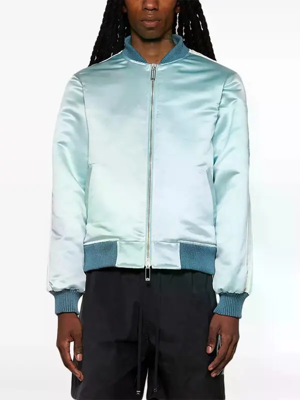 Rhude Logo-appliqué Satin Bomber Jacket