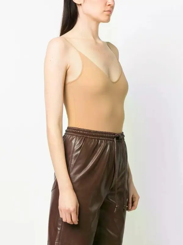 JIL SANDER Sleeveless Stretch Bodysuit - Neutrals