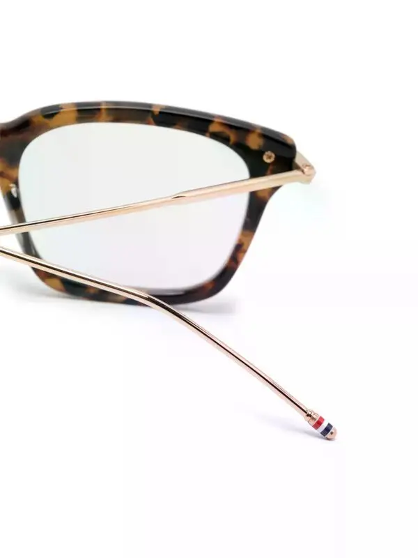 Thom Browne Tortoiseshell Square-frame Glasses