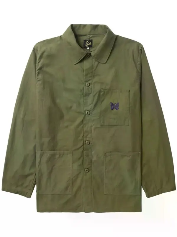 Needles Embroidered Cotton Shirt Jacket