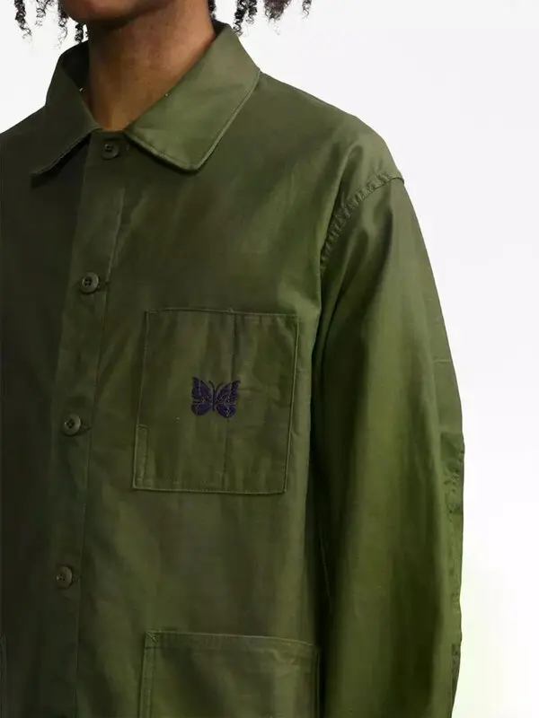 Needles Embroidered Cotton Shirt Jacket