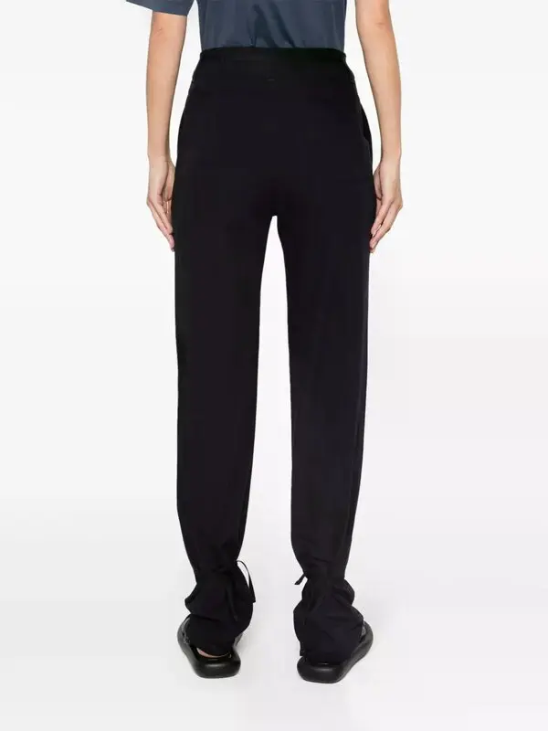 LEMAIRE Cotton Straight Trousers - Black