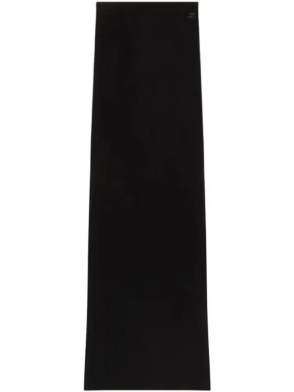 COURREGES Tube Ribbed-knit Maxi Skirt