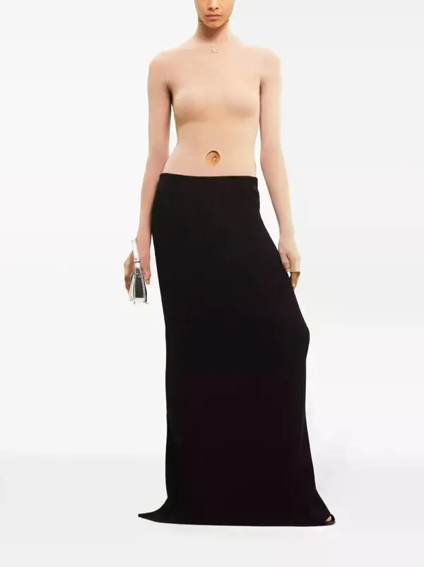 COURREGES Tube Ribbed-knit Maxi Skirt