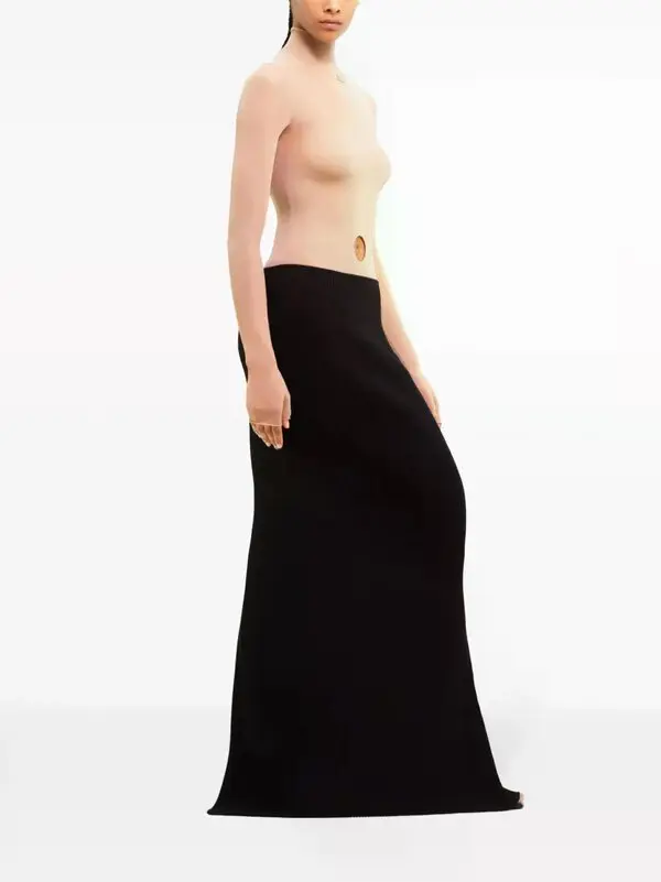 COURREGES Tube Ribbed-knit Maxi Skirt