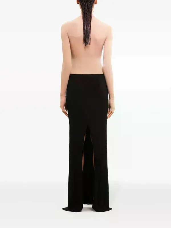 COURREGES Tube Ribbed-knit Maxi Skirt