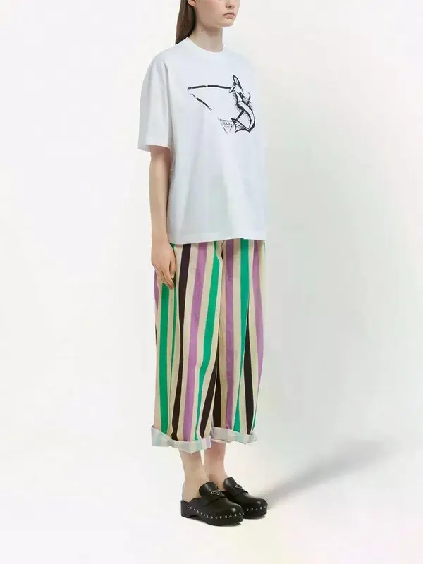 Prada Mermaid-print Jersey T-shirt
