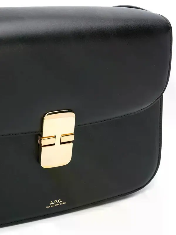 A.p.c. Grace Leather Crossbody Bag - Black