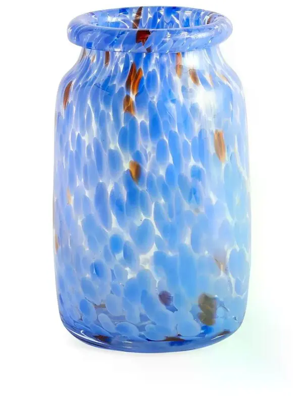 HAY Splash Abstract-print Vase - Blue