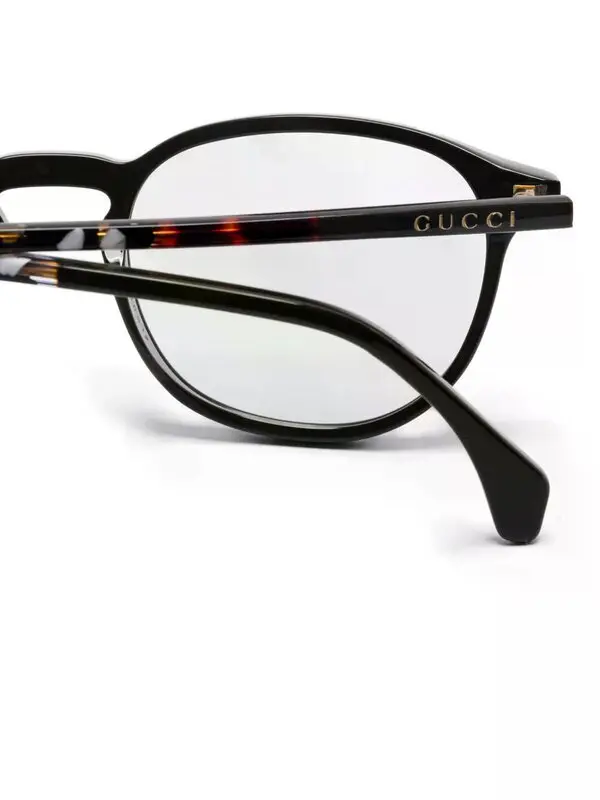 Gucci Round Frame Glasses - Green
