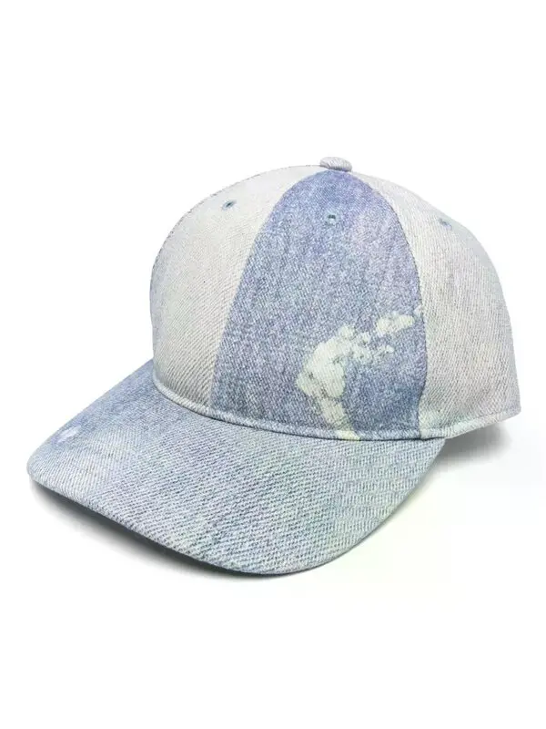 Our Legacy Denim-print Cap - Blue