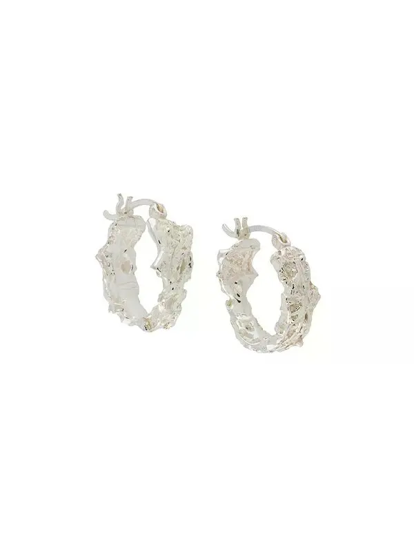 LOVENESS LEE Small Rebutia Hoop Earrings - Silver