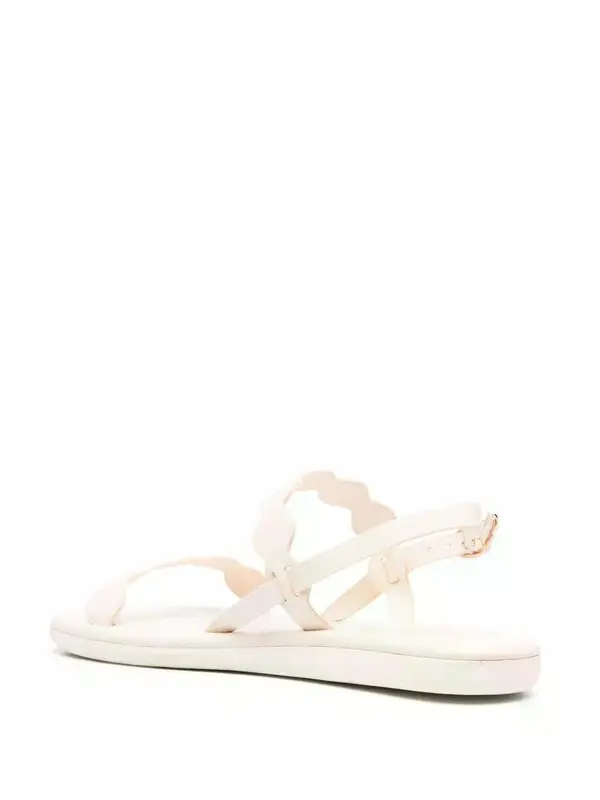 ANCIENT GREEK SANDALS Afros Scalloped-strap Sandals - Neutrals