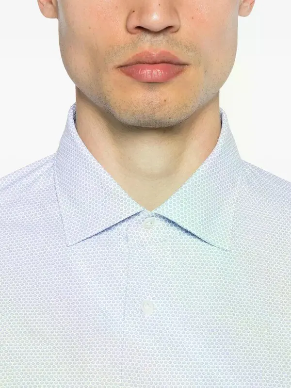 MAZZARELLI Printed Shirt - Blue