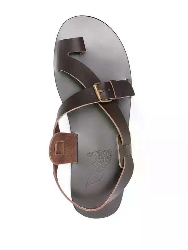 ANCIENT GREEK SANDALS Paris Flat Leather Sandals