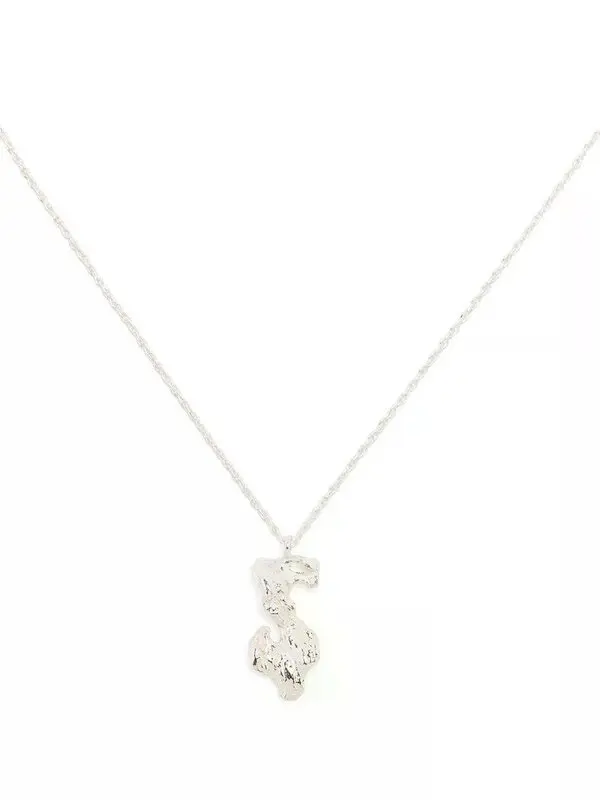 LOVENESS LEE S Alphabet Pendant Necklace - Silver