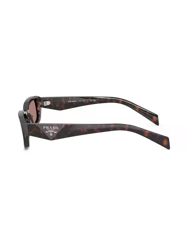 Prada Rectangle-frame Sunglasses - Brown
