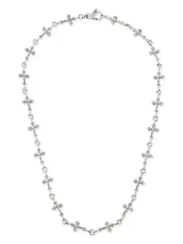 Emanuele Bicocchi Avelli Cross Sterling Necklace - Silver