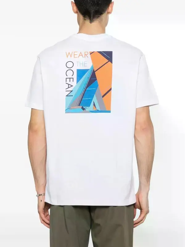 Paul & Shark Logo-rubberised T-shirt