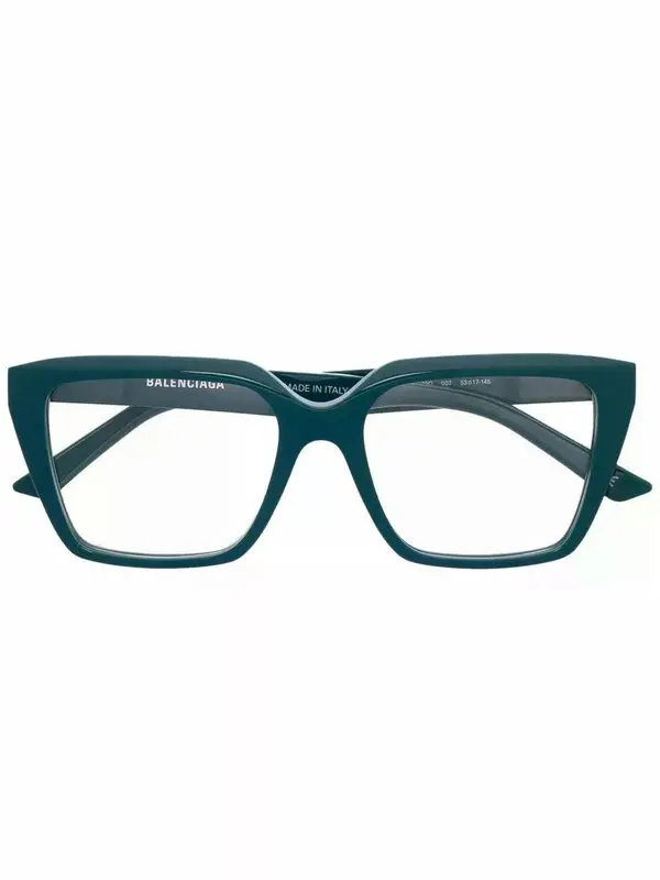Balenciaga Bb0130o Square-frame Glasses - Blue
