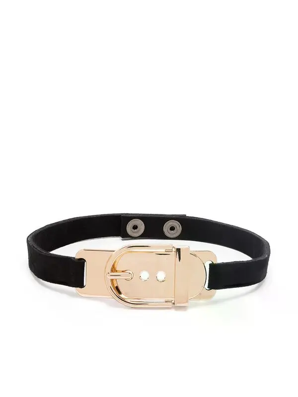 MANOKHI Buckle Choker Necklace - Black