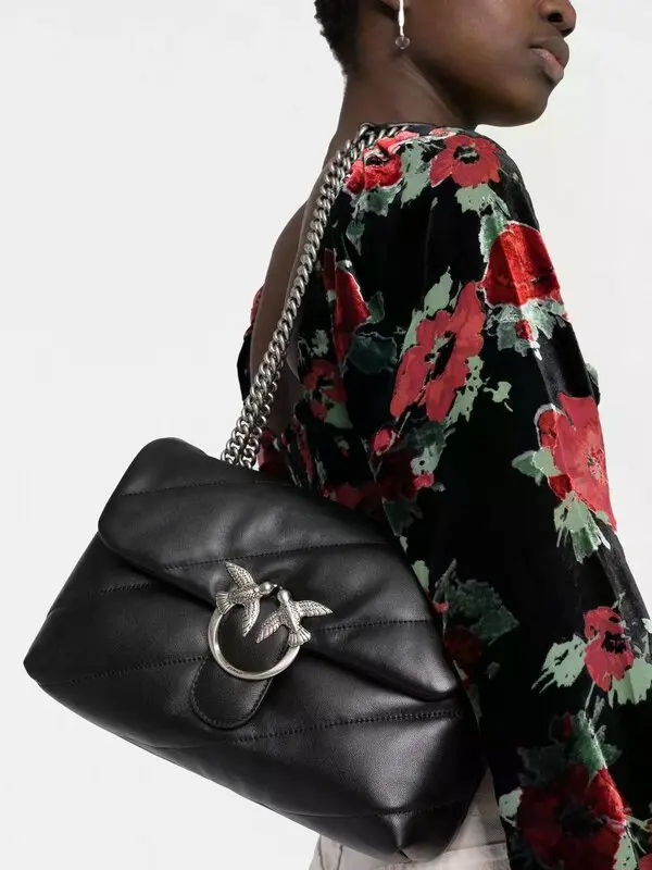 Pinko Medium Love Classic Puff Shoulder Bag - Black