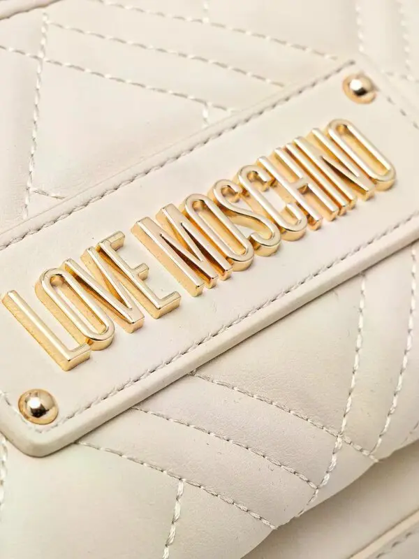 Moschino Quilted Backpack - Neutrals