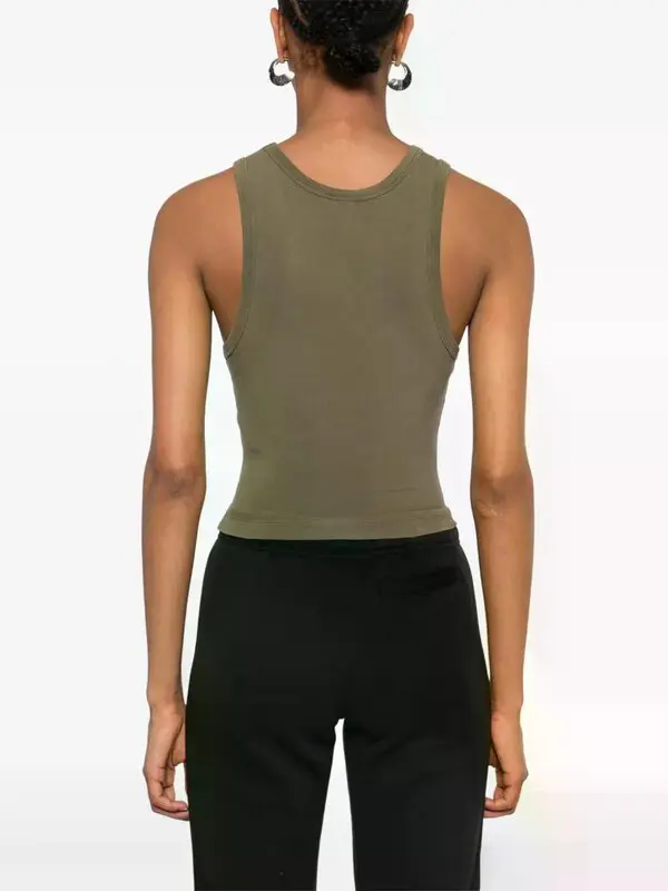 ENTIRE STUDIOS Cropped Tank Top - Green
