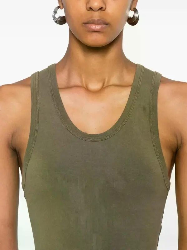 ENTIRE STUDIOS Cropped Tank Top - Green