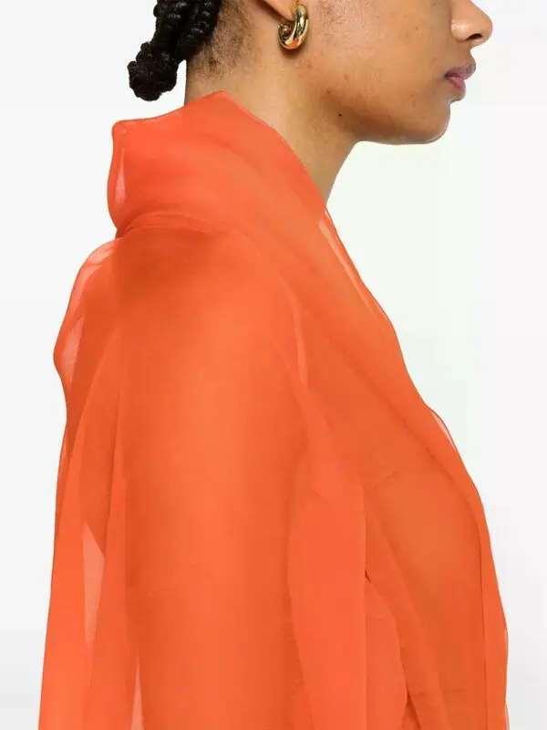 Alberta Ferretti Silk Jacket - Orange