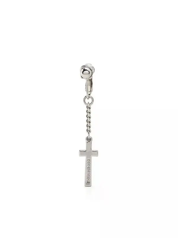 Dsquared2 Cross Pendant Clip-on Earring - Silver