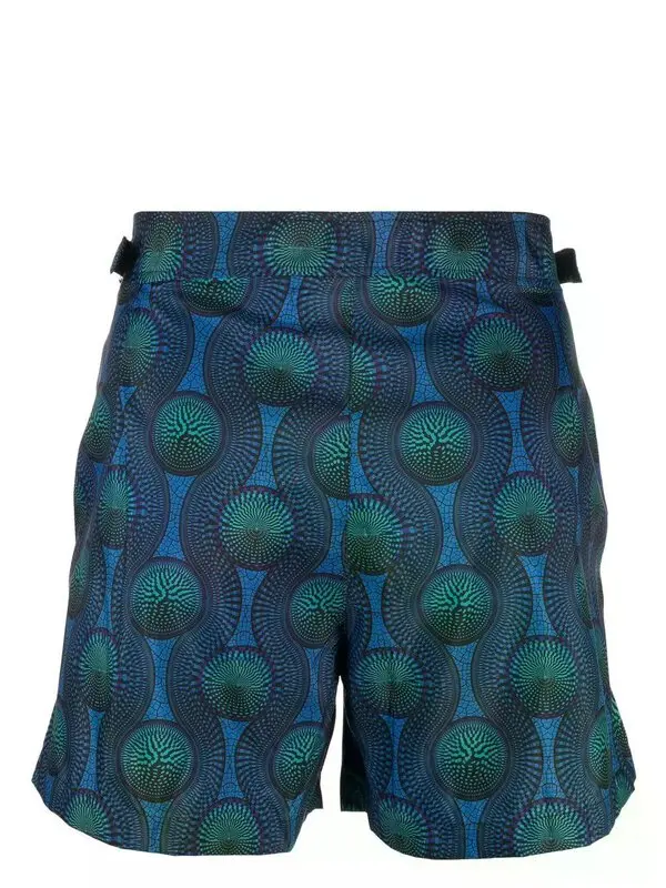 Ozwald Boateng Mosaic-print Swim Shorts