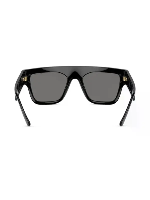 Versace Logo-embossed Square-frame Sunglasses