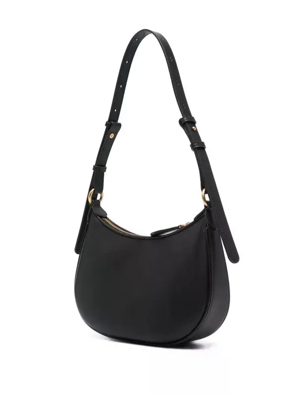 Pinko Leather Shoulder Bag With Love Birds Buckle