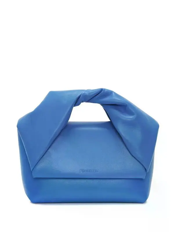 JW Anderson Twister Leather Shoulder Bag - Blue