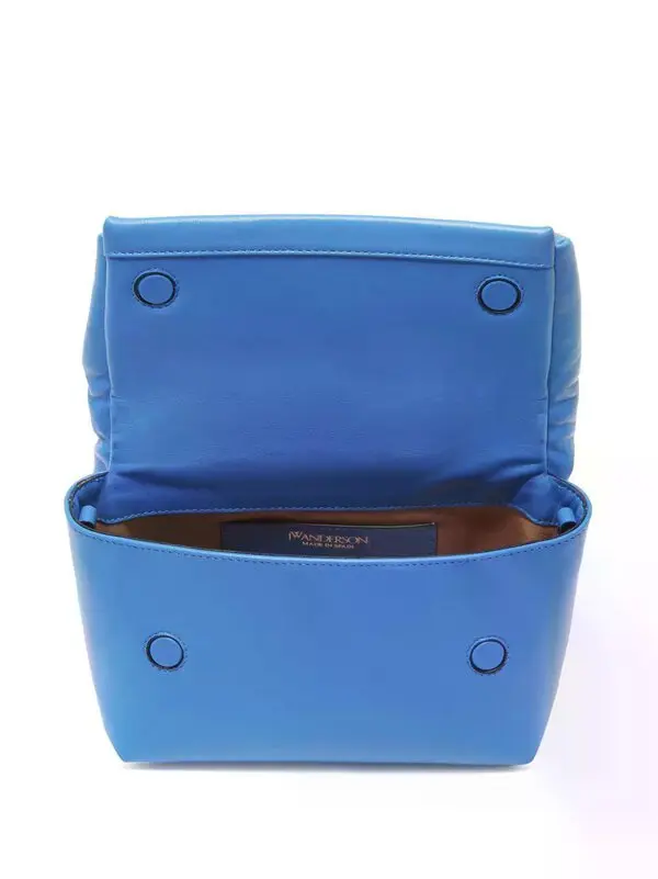JW Anderson Twister Leather Shoulder Bag - Blue