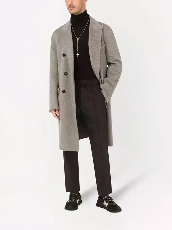 Dolce & Gabbana Double-breasted Cashmere Coat - Grey