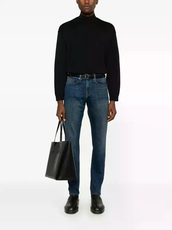 Emporio Armani Virgin Wool Mock-neck Sweater